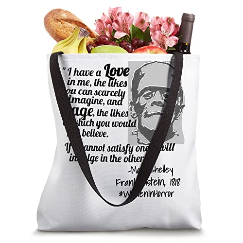 Mary Shelley Frankenstein Shirt, Gothic Horror Shirts Tote Bag