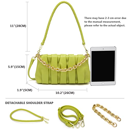 Shoulder Dumpling Purse Handbag for Women Fashion Crossbody Tote Bag Soft Clutch Pouch Bag