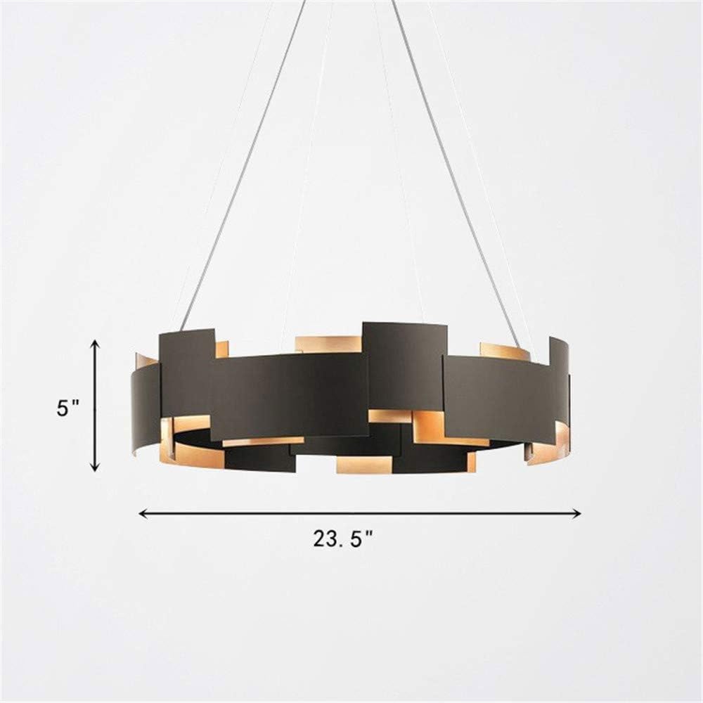 Modern Style Chandelier,Iron Living Room Round Pendant Chandelier 6 Bulbs for Dining Table Entrance Kitchen Island
