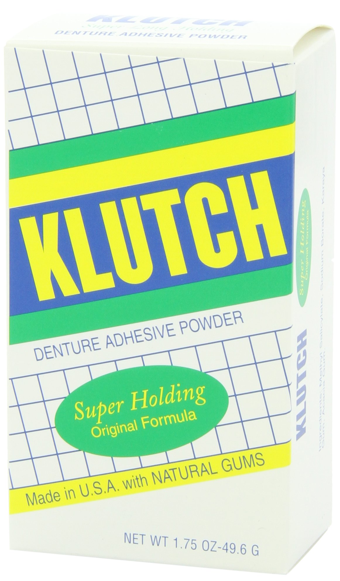 Klutch Denture Adhesive Powder, 1.75 Ounces