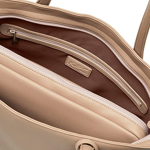 Kitamura D-0433 Semi-Shoulder Bag with Detachable PC Case, beige 50501, One Size