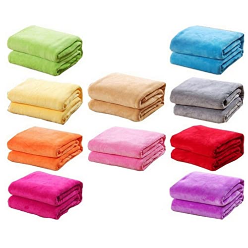 KOqwez33 Textured Soft Blanket, Warm and Lightweight Throw Blanket, Ultra Soft Warm Cozy Throw Blanket Rug Plush Fleece Bed Sofa Couch Pad Home - Red