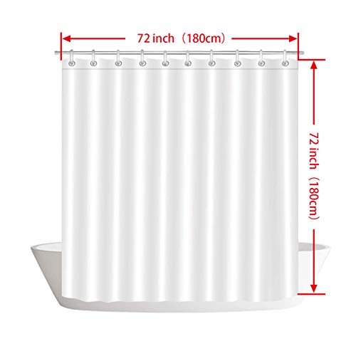 Shower Curtains, Natural Decoration of Plant Wall Green Plant and Vine Bath Curtain 72 x 72 Inch Polyester Fabric for Bathroom Curtain Set with 12 Hooks