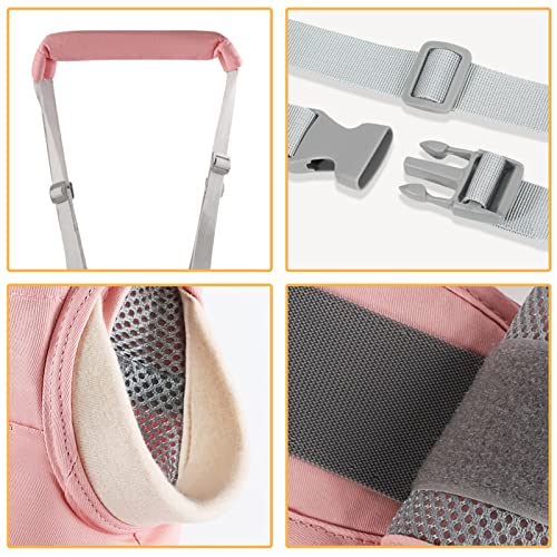 Huifen Baby Walker for Girls, Adjustable Baby Walking Harness with Detachable Crotch Handheld Baby Walker Helper Learn to Walk (9-24 Month) (Pink)