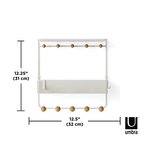 Umbra Estique Multi-Use Organizer, W/Shelf, White