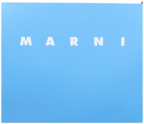 MARNI(マルニ) Tote Bag, Azure+Coffee+Black