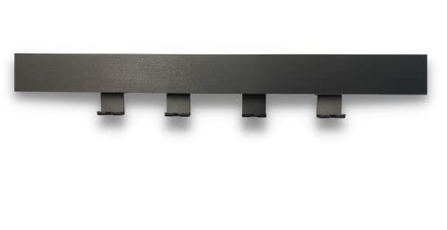 EKKLEKTIC 16 inch Tonal Accessory Floating Shelf Black - with 4 Brackets/Mounts/Clips pre-Installed