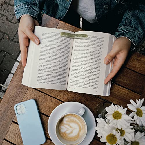4pcs Book Page Holder, Thumb Bookmark Resin Page Holder Spreader Thumb Savers Book Accessories Gifts for Reading Lovers Bookworm Students Teachers (4 Colors)