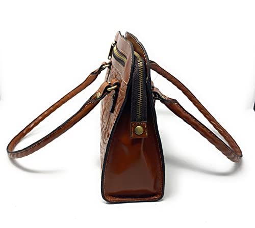 Patricia Nash Tooled Leather Calvi Satchel, Florence