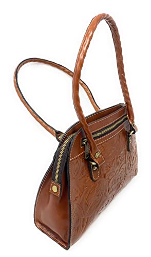 Patricia Nash Tooled Leather Calvi Satchel, Florence
