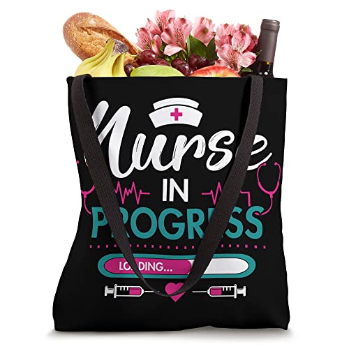 Nurse In Progress Funny Nursing Student Future Nurse Tote Bag