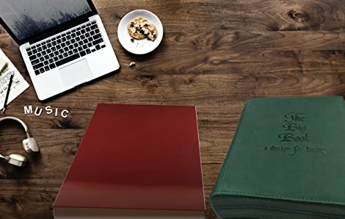Study Edition Big Book with Green Bookcover. You get Both. Alcoholics Anonymous Study Edition with Green AA Bookcover with Big Book Study Edition of Alcoholics Anonymous Included You Get Both