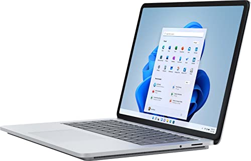 Microsoft Surface Laptop Studio 14.4-inch Touchscreen, 512GB SSD, i7, 16GB RAM with Windows 10 Pro (Core i7-11370H, Wi-Fi, GeForce RTX 3050 Ti, Latest Model) Platinum, ABR-00026