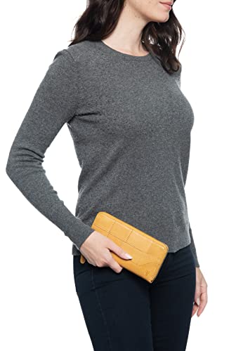 Frye Melissa Patchwork Zip Wallet, Yellow