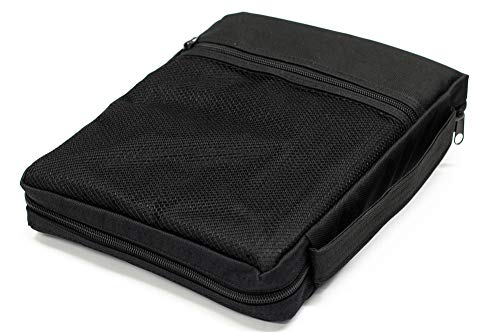 Black Names of Jesus Embroidered Polyester Bible Cover Case with Handle, (Maxi) 2X-Large