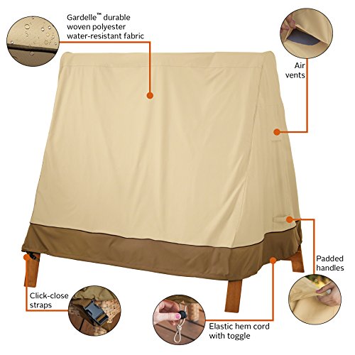 Classic Accessories Veranda Water-Resistant 72 Inch A-Frame Swing Set Cover, Outdoor Swing Cover