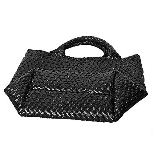 BZXHVSHA Women's Tote Bag Large Capacity Handbags And Purse For Ladies (Black)
