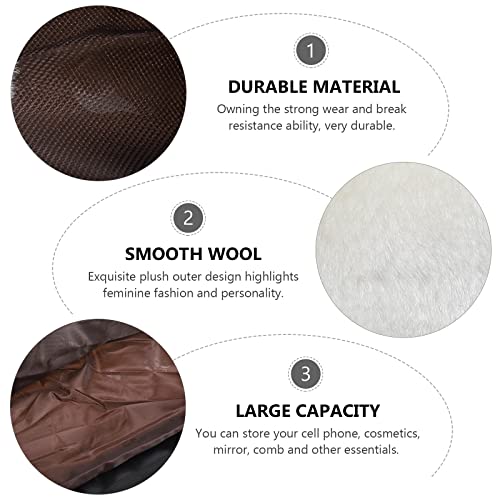 Womens Tote Bag Shoulder Tote Bag Women's Tote Bag Plush Large Single Shoulder Bag Lady Handbag Stereoscopic Fuzzy Design Handbag Shoulder Tote Bag Women's Tote Handbags Hand Bags