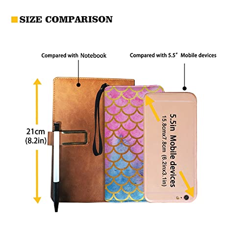 BYCHECAR Handbags Set for Women Tote Bag Colorful Fish Scales Pattern Top Handle Satchel Bags Shoulder Purse Wallets Wristlet Strap Wallet