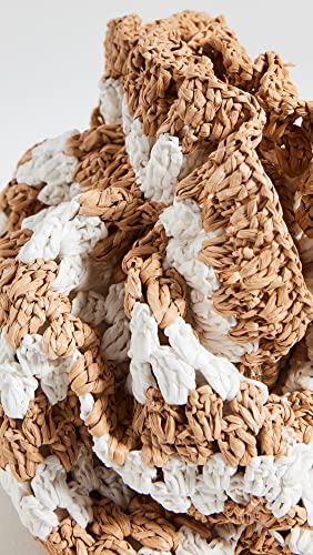 Loeffler Randall Women's Willa Mini Cinch Clutch, NATURAL & CREAM, Tan, One Size