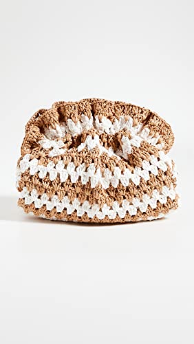 Loeffler Randall Women's Willa Mini Cinch Clutch, NATURAL & CREAM, Tan, One Size