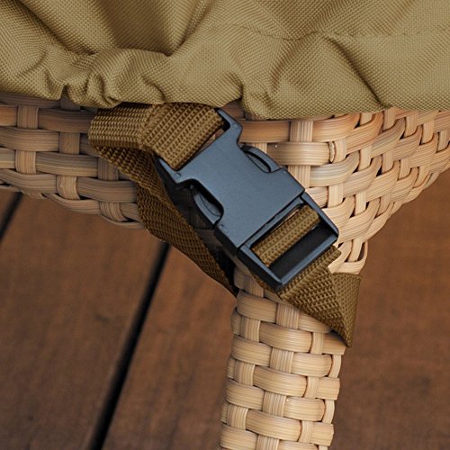 Classic Accessories 56-304-051501-EC Veranda V-Shaped Sectional Sofa Cover, X-Large, Pebble-Earth-Bark, Patio Furniture Covers