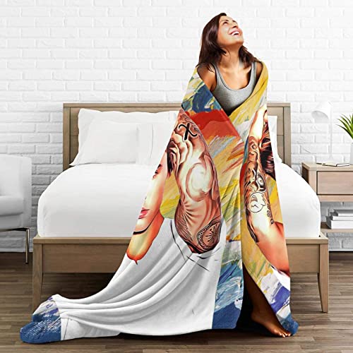 HCXHPMR Super Soft Flannel Throw Blanket,for Bed, Sofa, Camping,Cold Cinema Or Travel,Gift for Your Family and Friend 50"X40"