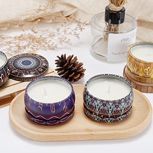 JIBEVEYYI 12 Constellations Scented Candles Gift Set 2.5oz with Essential Oils for Bath, Stress Relief, Yoga Aromatherapy Candles Natural Soy Wax Jar Candles Gifts for Scented Decoration