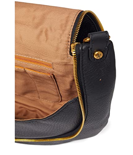 HOBO Fern Medium Shoulder Handbag For Women - Leather Construction With Cotton Lining, Gorgeous and Easy Carry Hand Bag Black One Size One Size