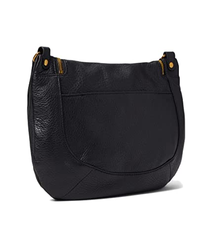 HOBO Fern Medium Shoulder Handbag For Women - Leather Construction With Cotton Lining, Gorgeous and Easy Carry Hand Bag Black One Size One Size