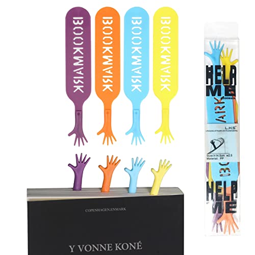 36PCS Funny Bookmarks for Kids, 4 Colors Help Me Bookmarks for Men, 3D Cartoon Book Marks for Book Lover Women Students Readers School Office Supplies