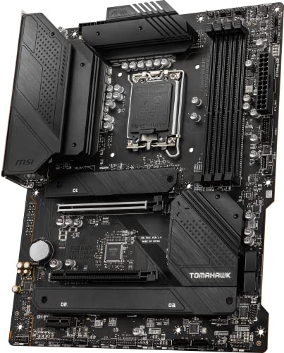 MSI MAG B660 Tomahawk WiFi DDR4 Gaming Motherboard (ATX, 12th Gen Intel Core, LGA 1700 Socket, DDR4, PCIe 4, 2.5G LAN, M.2 Slots, Wi-Fi 6)