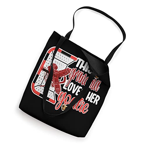 Grandma Loves Her Goalie Ice Hockey Goaltender Grandma Tote Bag