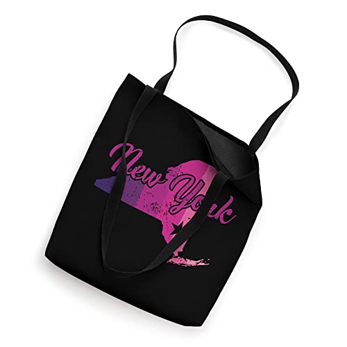 New York State Outline Map USA Tote Bag