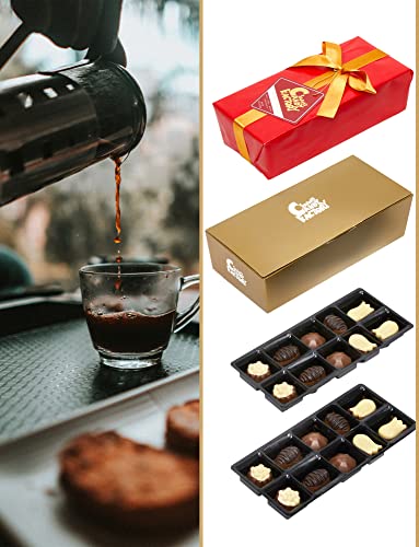 Easter Gifts Chocolate Box, Premium Gourmet Assorted, Ballotin Gold Box Chocolate Pralines Gift For All Occasions -7 Oz