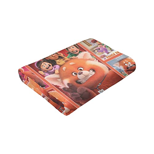 Anime Panda Red Blanket Ultra Soft Throw Blanket for Couch Sofa Bed for Adults Kids 50"X40"