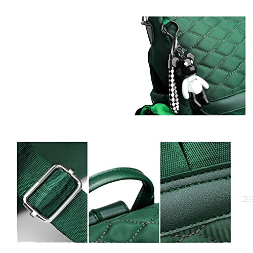 LTDH Women Backpack Purse Anti Theft Rucksack Portable Shoulder Large Travel Daypack For Girls (Green), 28*14*30CM