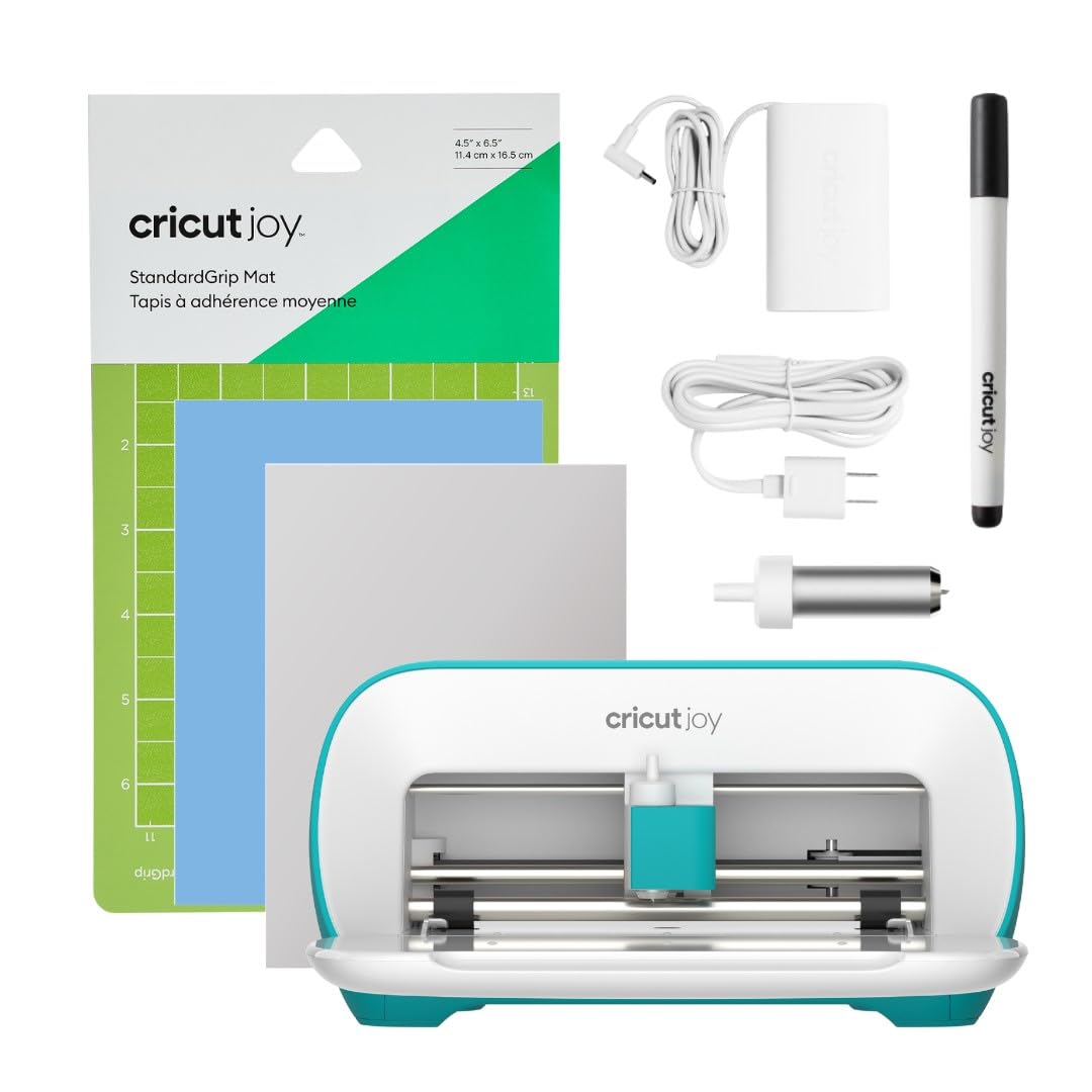 Cricut Joy Machine - A Compact, Portable DIY Smart Machine for Creating Customized Labels, Cards & Crafts, Works with Iron-on, Vinyl, Paper & Smart Materials, Bluetooth-Enabled (iOS/Android/Windows)