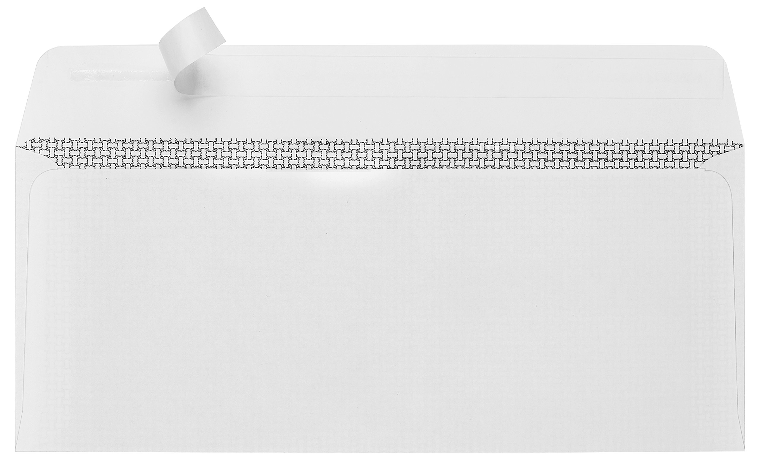500 No. 10 Self Seal Single Window Security Envelopes -Designed for QuickBooks Invoices and Business Statements - Computer Printed Checks with Strong Peel and Seal Flap - Number 10 Size 4 1/8 X 9 1/2
