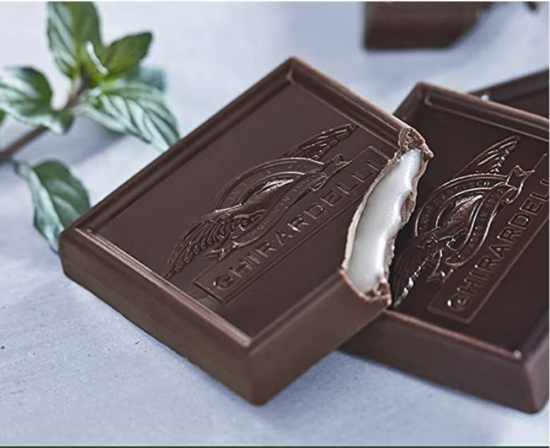 Ghirardelli, Dark Chocolate Mint Filled Squares, 5.32oz (Pack of 3)