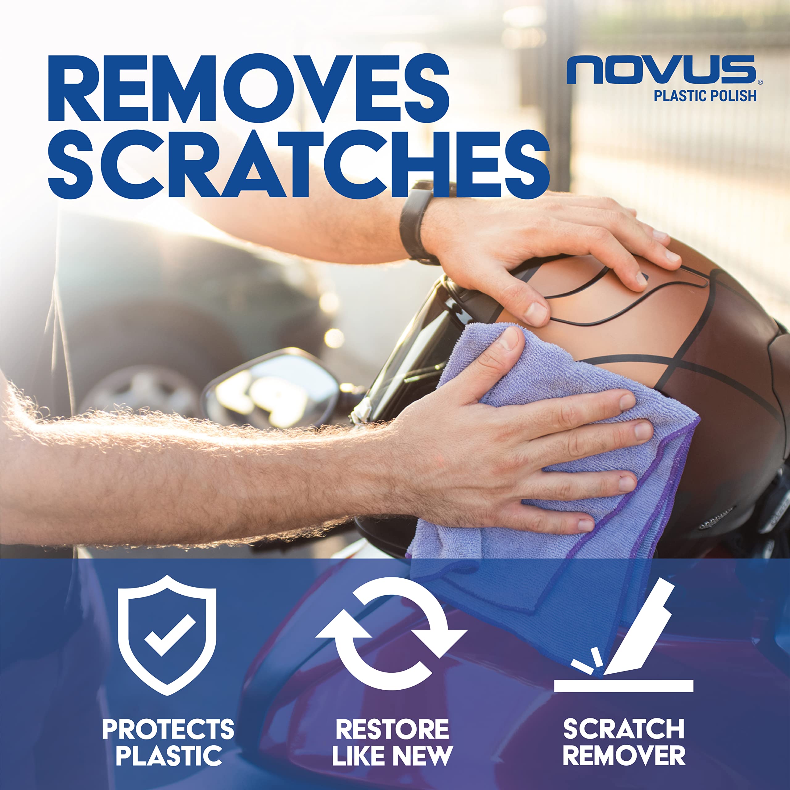 NOVUS 7072 | Fine Scratch Remover #2 | 64 Ounce Bottle