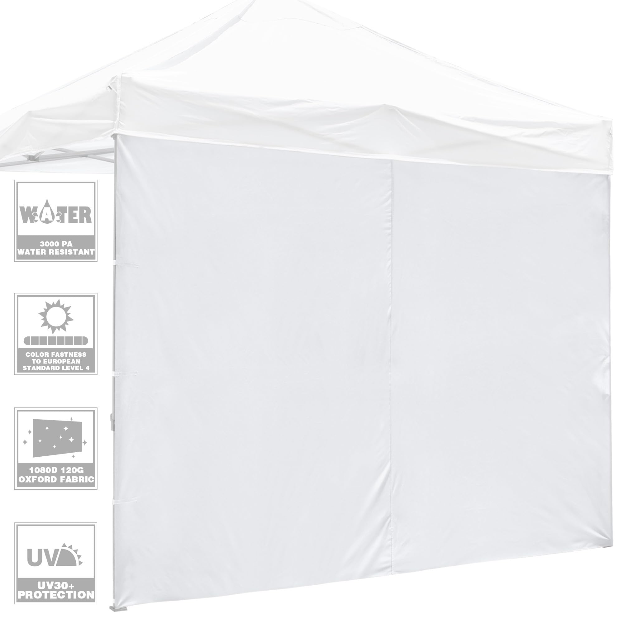 10x10ft EZ Canopy Gazebo Side Wall/White