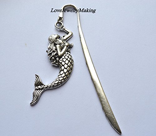 Mermaid Bookmark, Mermaid Book Mark, Mermaid Bookmarks, Mermaid Book Marks, Decorative Bookmark, Metal Bookmark, Teacher appreciateion Gift