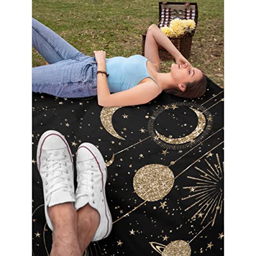 Comforzykets Creativity Art Star Moon Galxy Sun Warm Throw Blankets Super Soft Fluffy Comfortable Flannel Fleece Cozy Plush Blanket for Couch Bed Travel Gifts 40“x30 XSmall for Pets