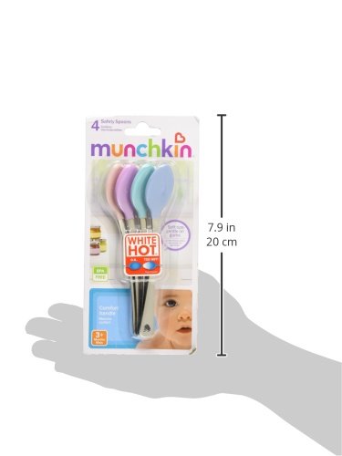 Munchkin White Hot Safety Spoons, 4 Pack