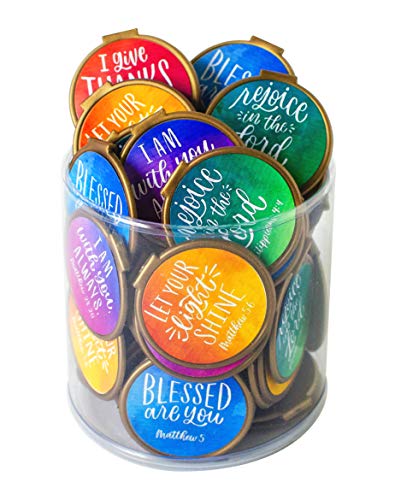Inspirational Bookmarks for All Ages! (Set of 75) Christian Scripture Bulk Christian Quotes & PASSAGES Assorted Bookmarks Church Giveaways, VBS Rewards and Sunday School Gifts!