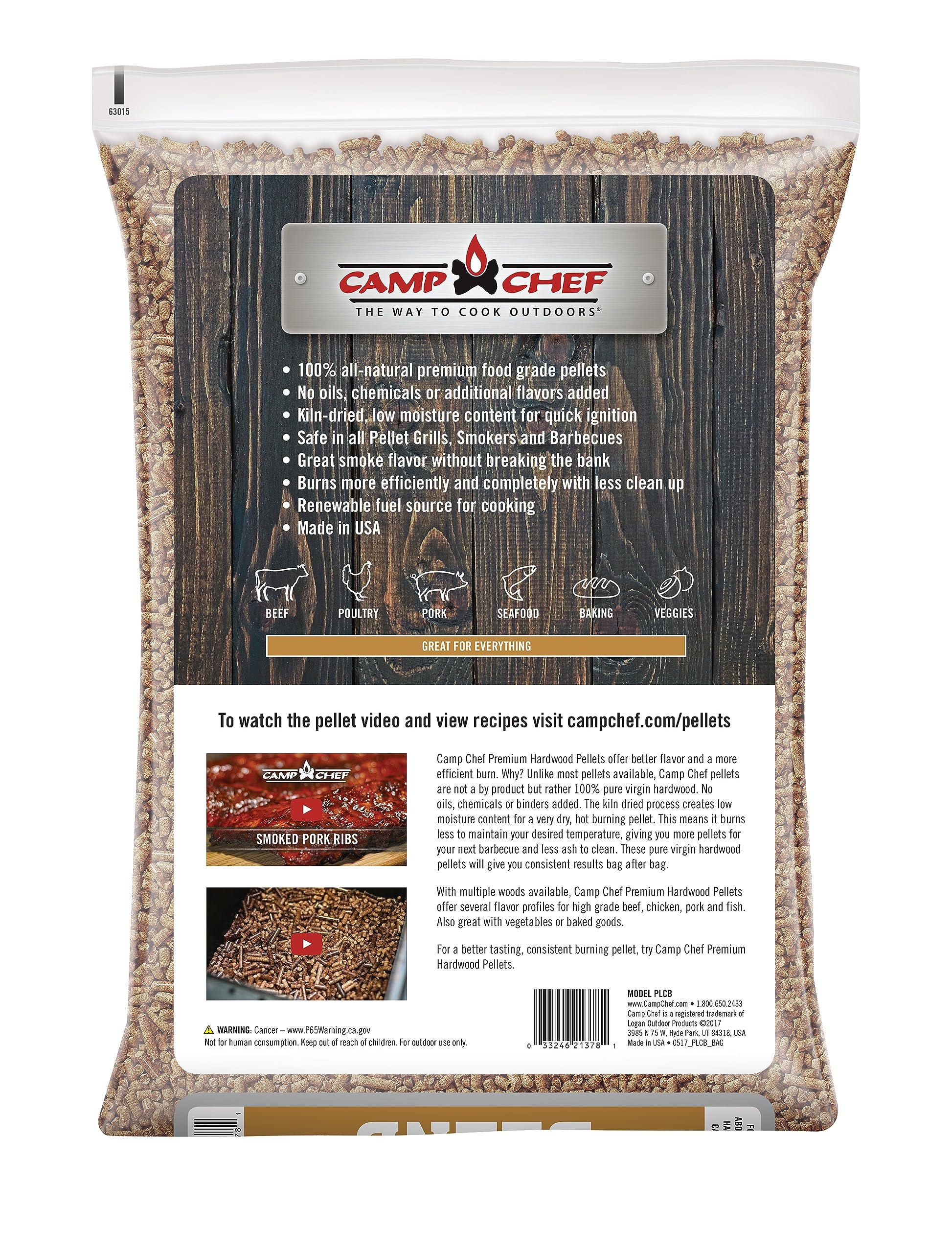 Camp Chef Competition Blend BBQ Pellets, Hardwood Pellets for Grill, Smoke, Bake, Roast, Braise and BBQ, 20 lb. Bag