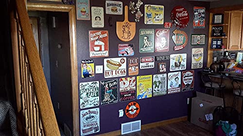 Light Beer Retro Busch Vintage Tin Sign Metal Sign 12X8 Inch Easy Mounting,Outdoor/Indoor Use