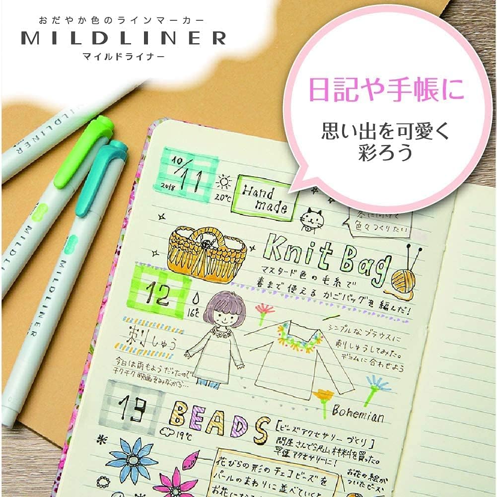 Zebra MildLiner Complete Set 25 Vibrant Colors Great for Text Highlighting, Kids, Office, College, School (WKT7-5C WKT7-5C-NC WKT7-5C-RC WKT7-N-5C WKT7-5C-HC)