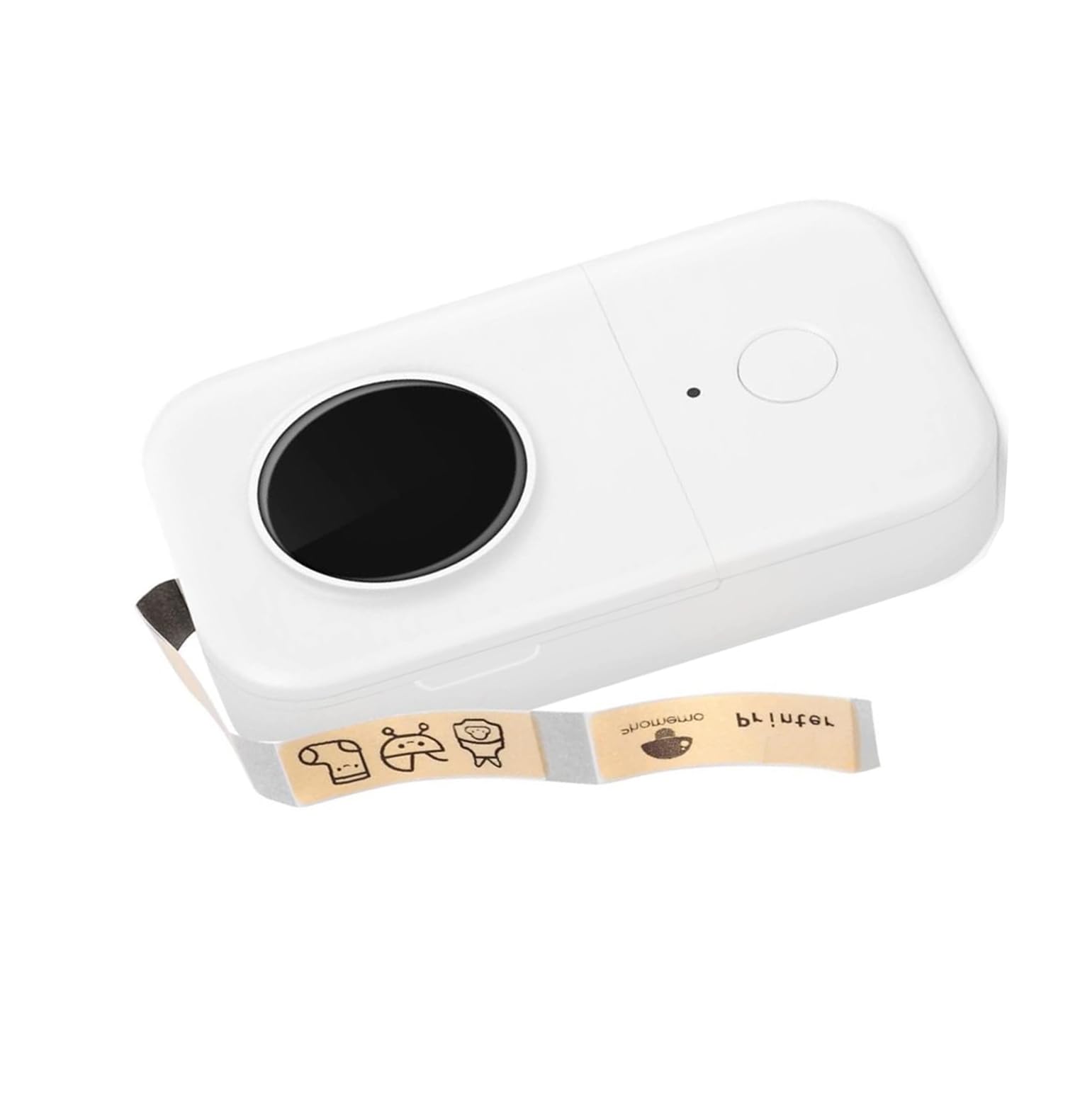 Phomemo Labeler Label Maker,Portable Bluetooth Thermal Label Makers,Compatible for Android & iOS System Gift for Father's Day - Milky White